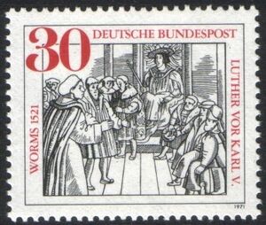 1971 450. Jahrestag des Wormser Reichstages - Briefmarken-Versand-Wel ...